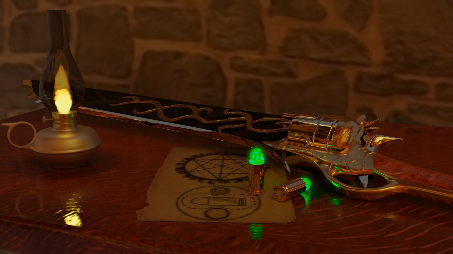 ArtStation - Arcane Gunblade