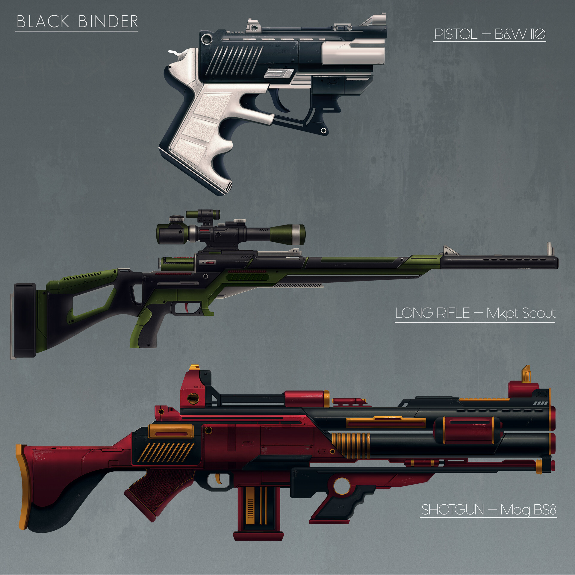 Futuristic Gun Design by Christina P. Myrvold : r/ImaginaryWeaponry