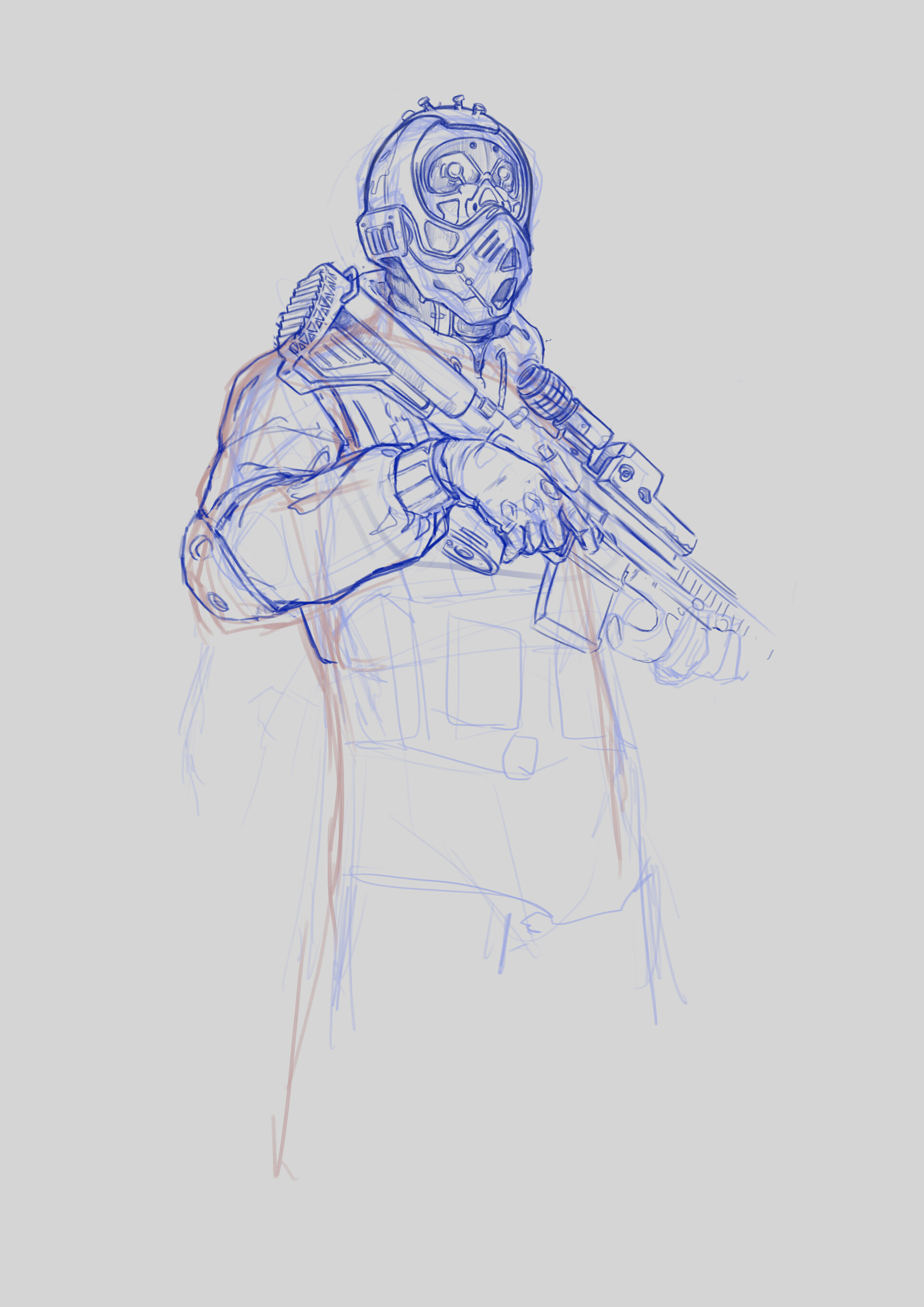 ArtStation - A guy, with a gun