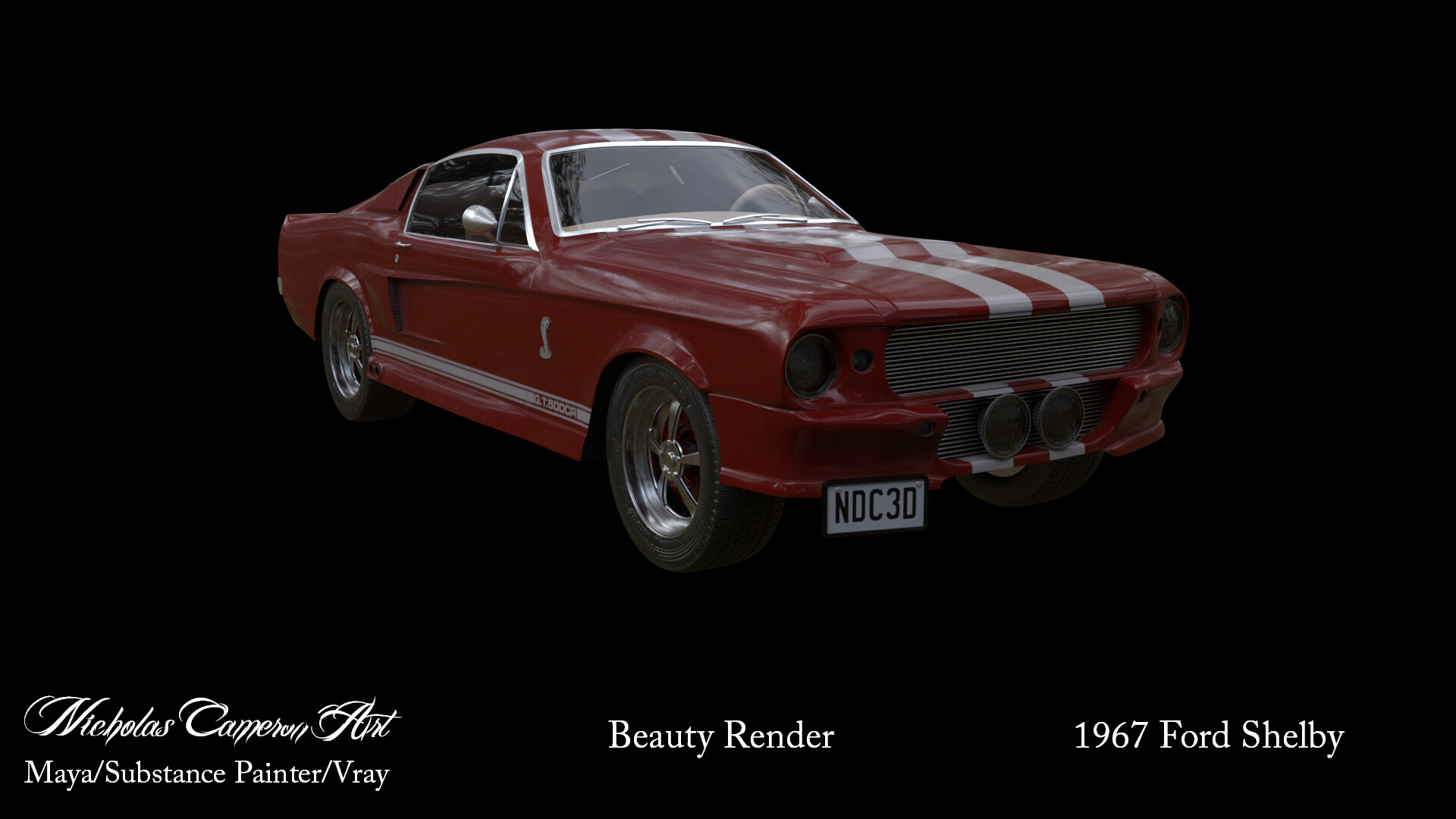 ArtStation - Ford Mustang Shelby 1967