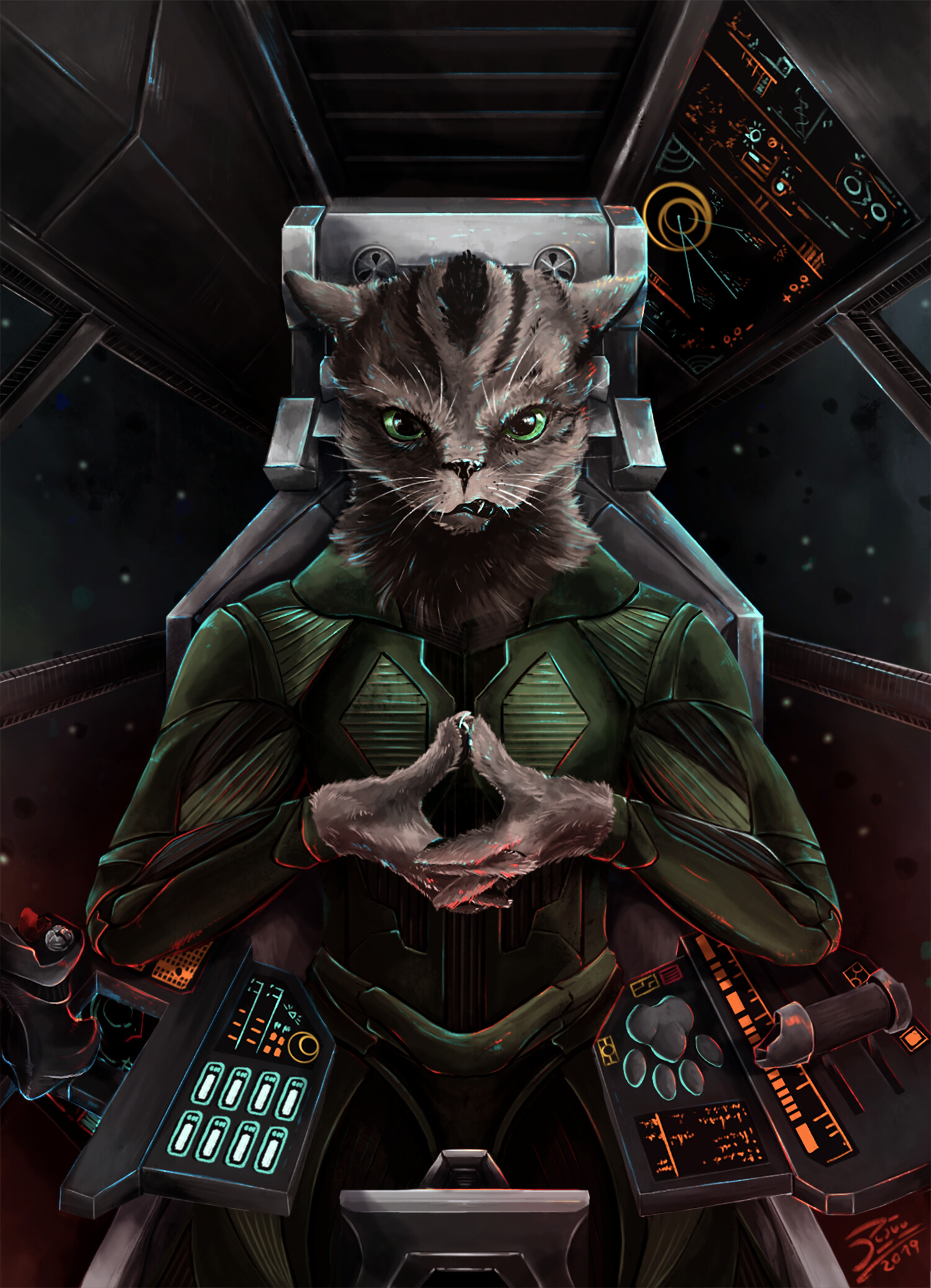 Grumpy Cat In Space