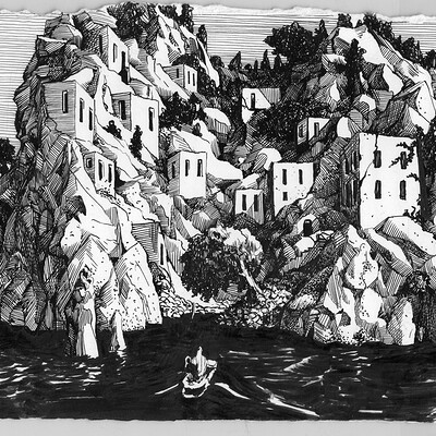 George Alexopoulos - Ink Drawings