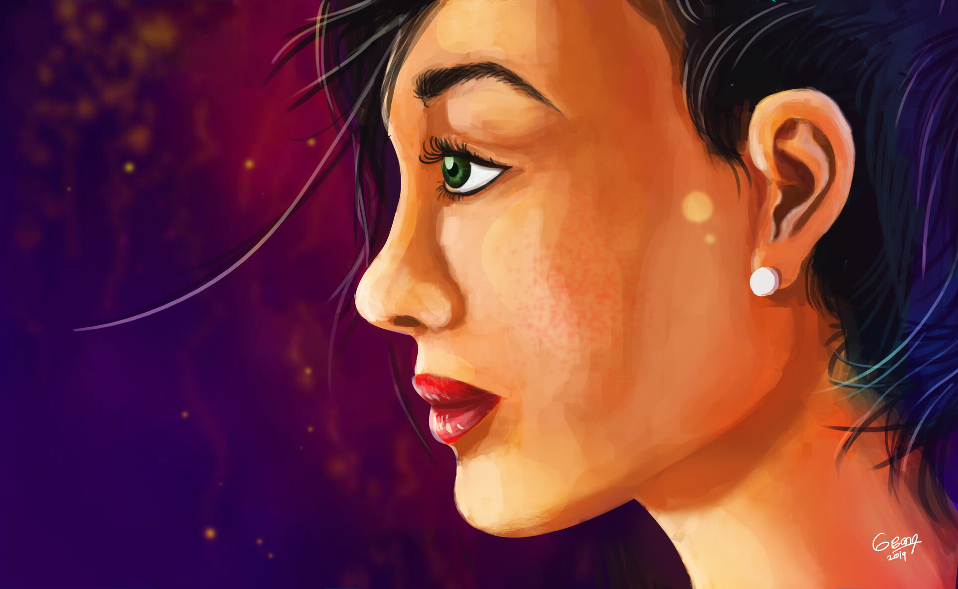 ArtStation - Girl_Side View