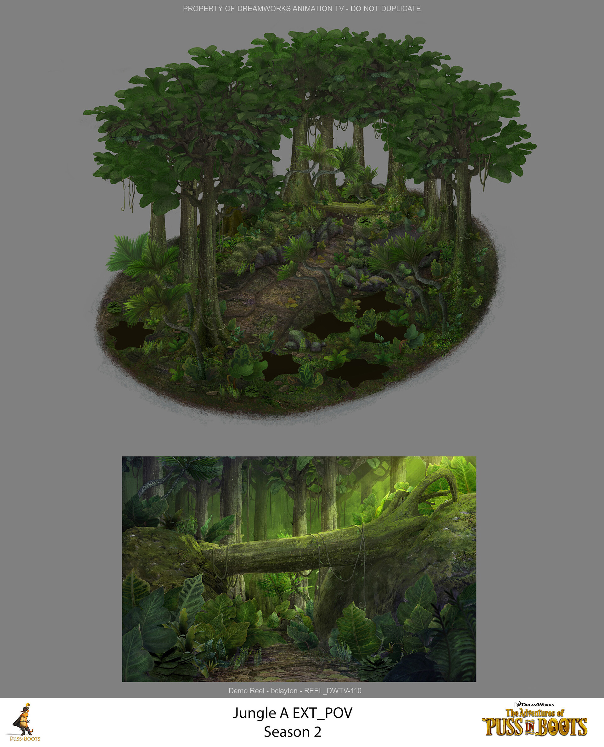 Clayton Creations - The Adventures of Puss in Boots - Jungle Environment