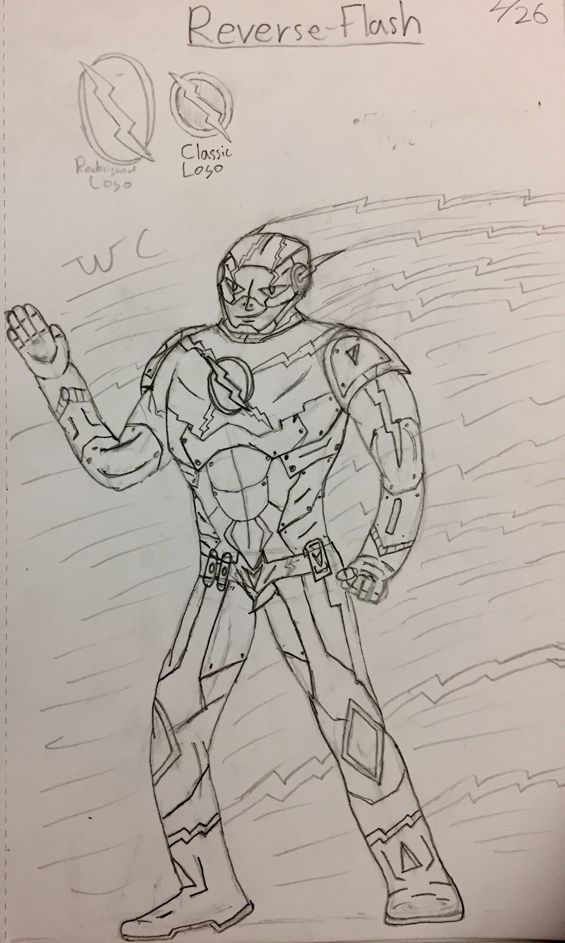 ArtStation - Reverse Flash redesign (rough sketch)