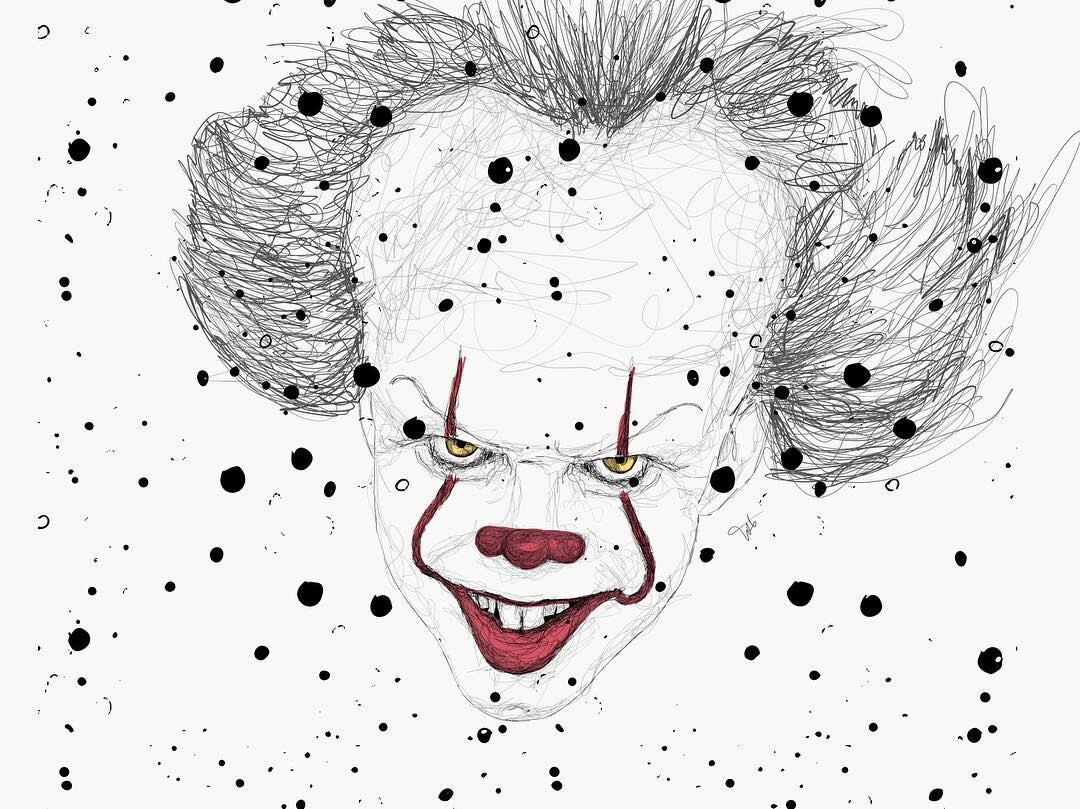 ArtStation - Pennywise Scribble Artwork