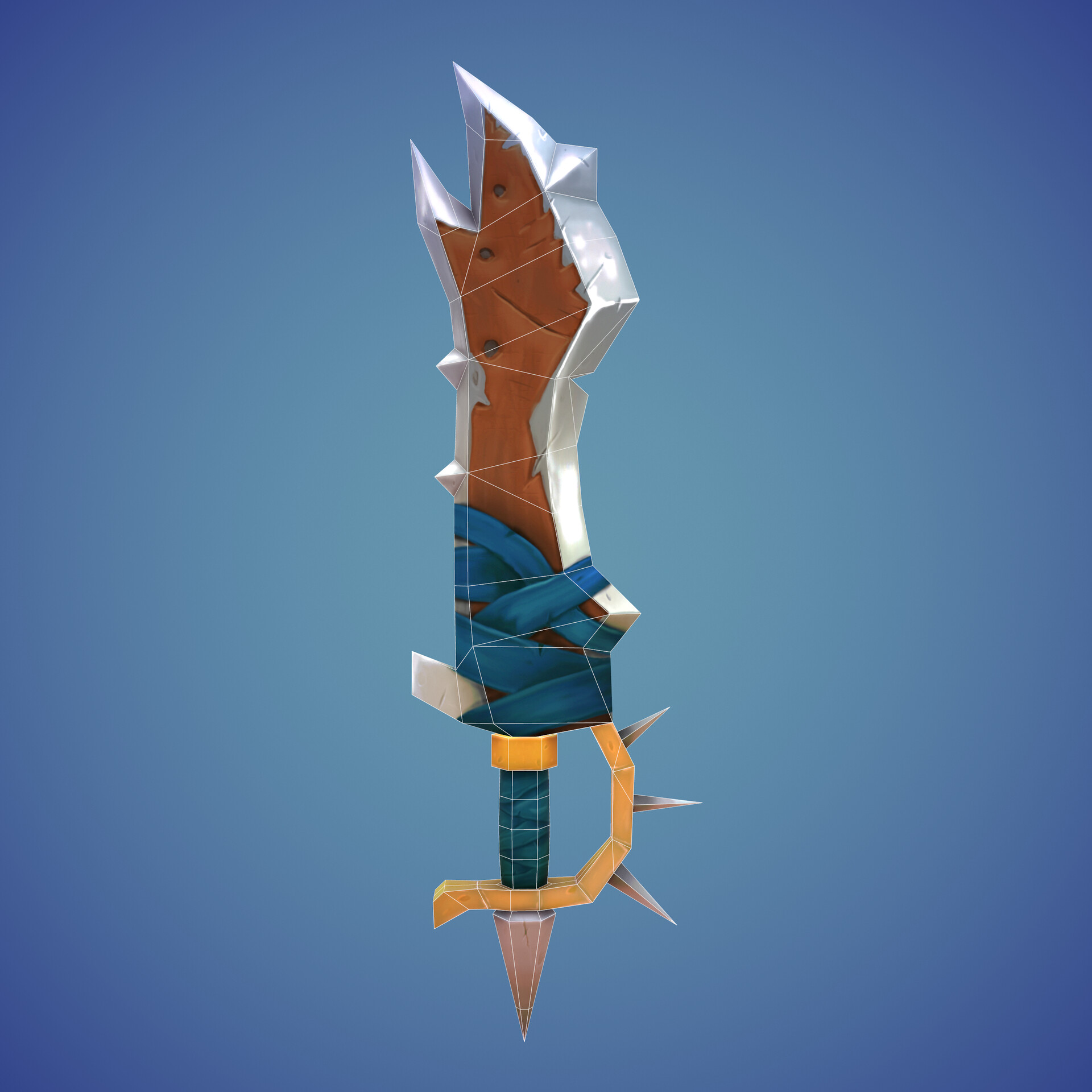 Richard Bryce Gore - Low Poly Sword: Painted Texture