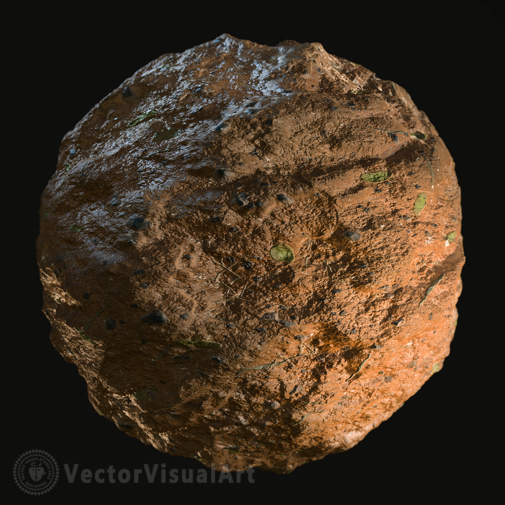 ArtStation - Mud ground made with substance designer!