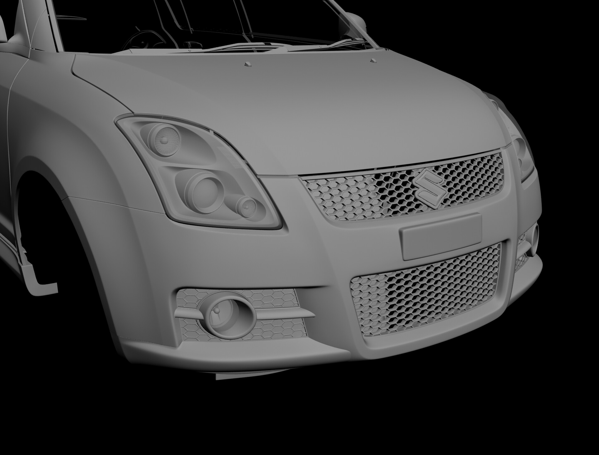 ArtStation - suzuki swift sport 2007