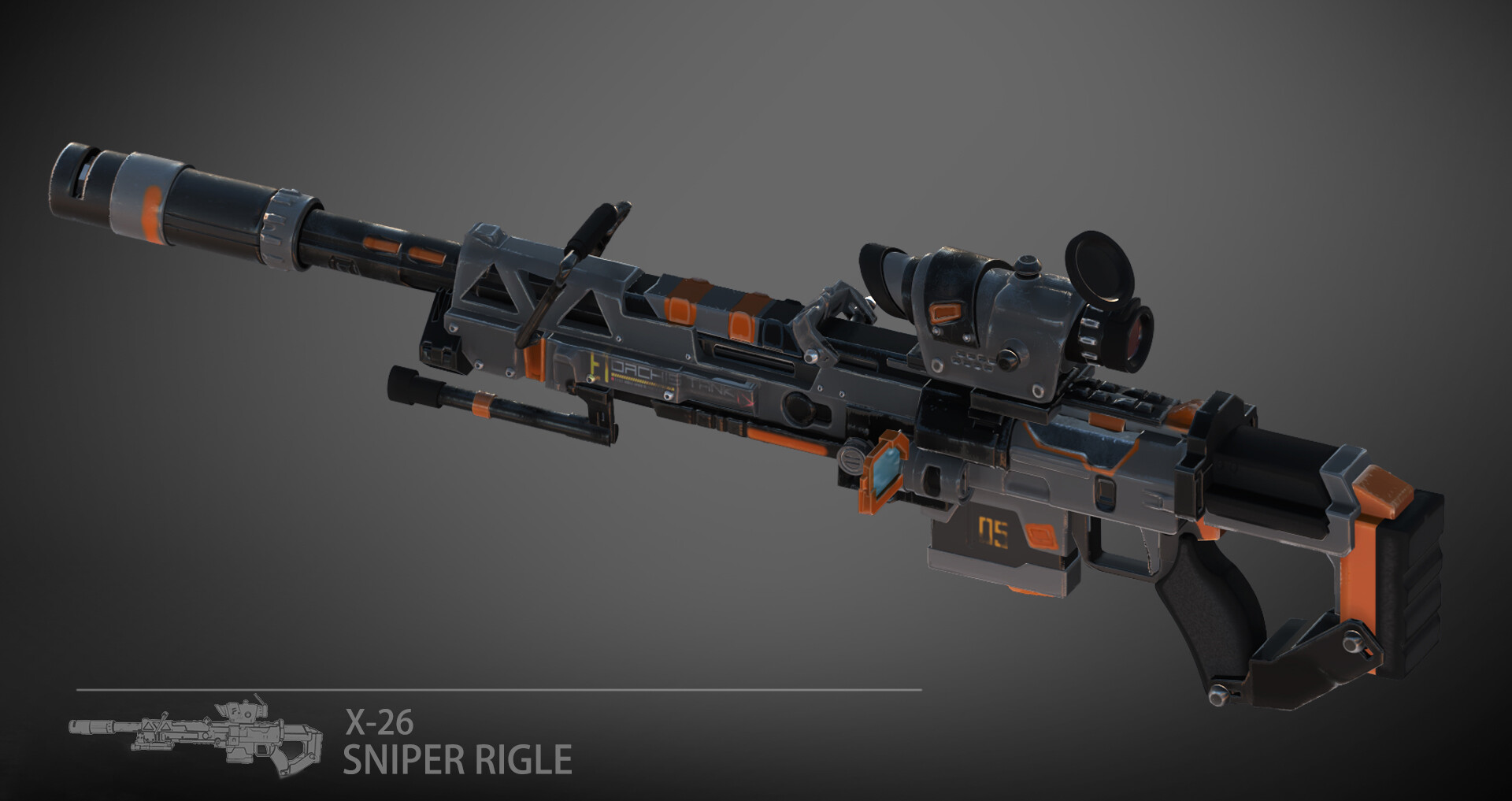 ArtStation - Sniper rifle
