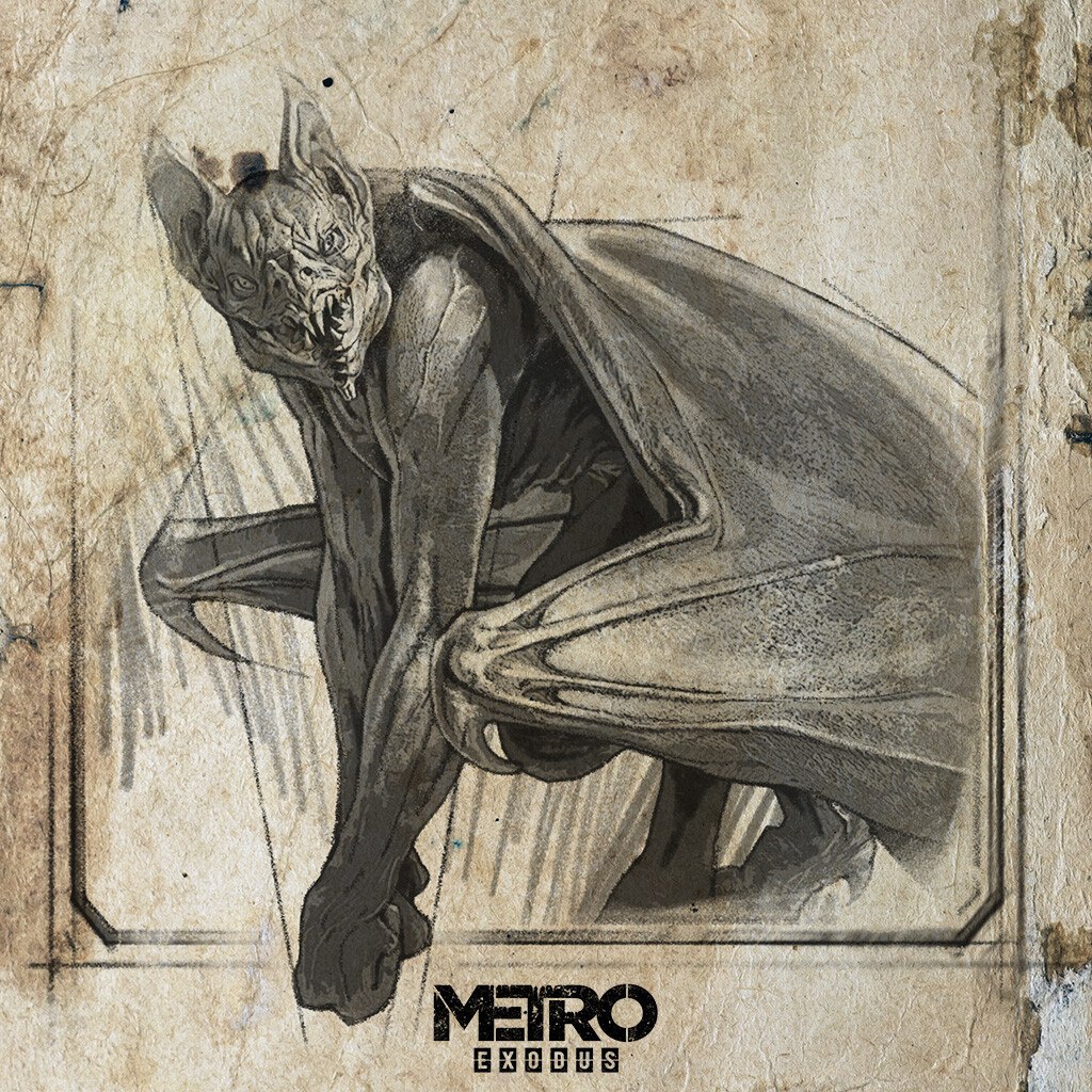 Anastasiia Tkach - Metro Exodus - Diary Illustrations - Monsters set