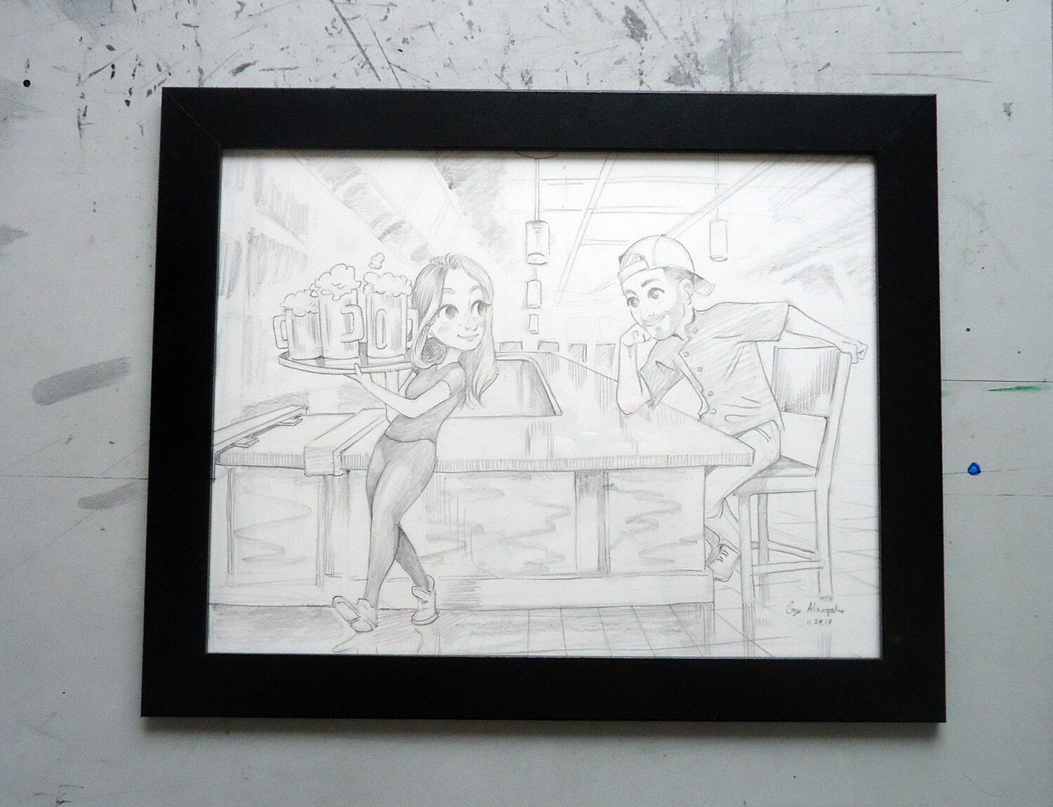 George Alexopoulos - Couple at a Tavern