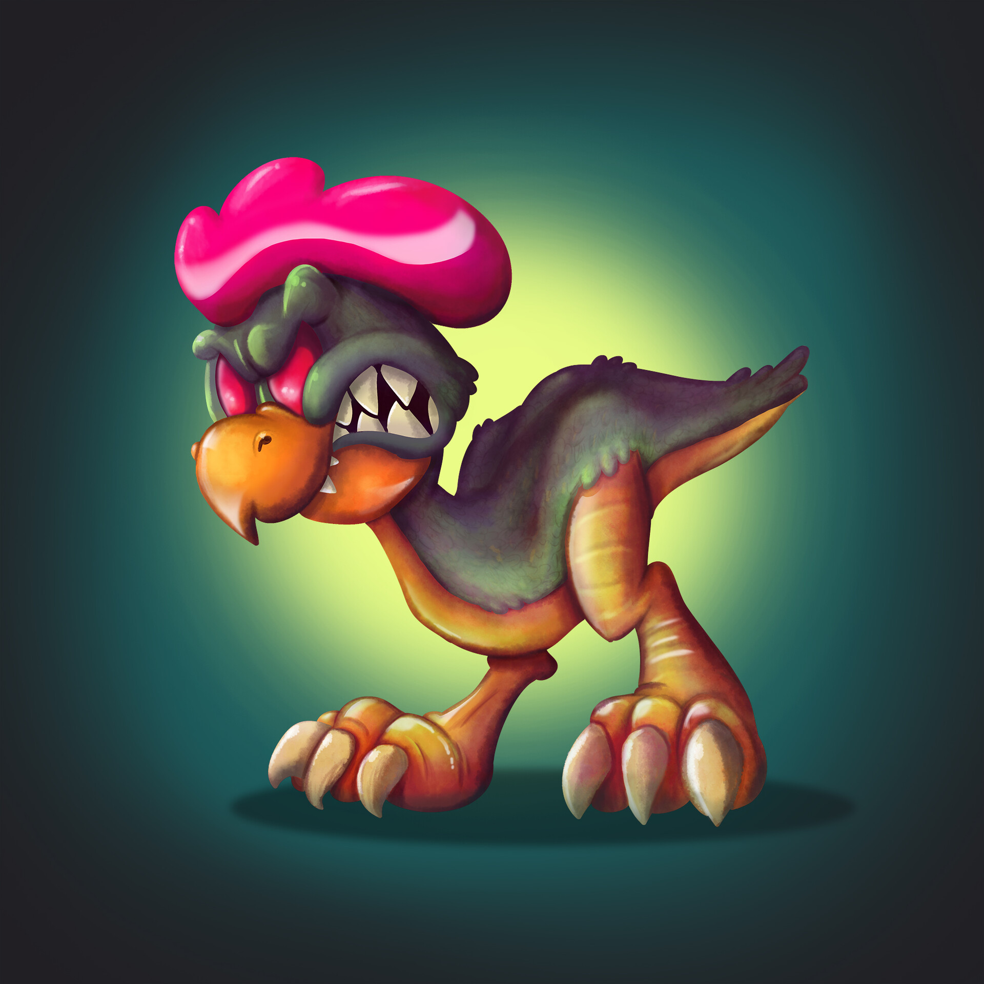 ArtStation - Million years ago...Crazy Chicken