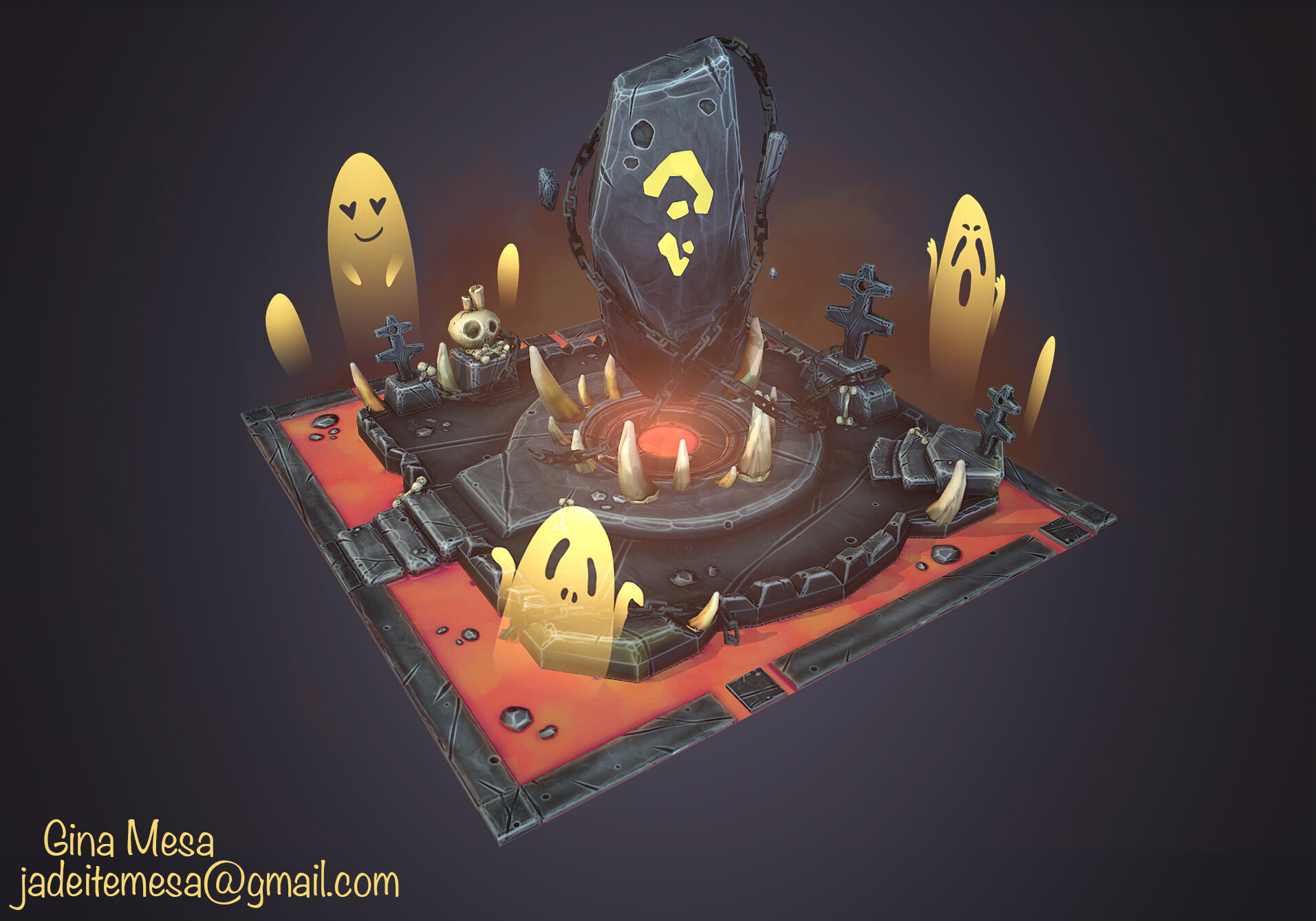 ArtStation - Graveyard Scene
