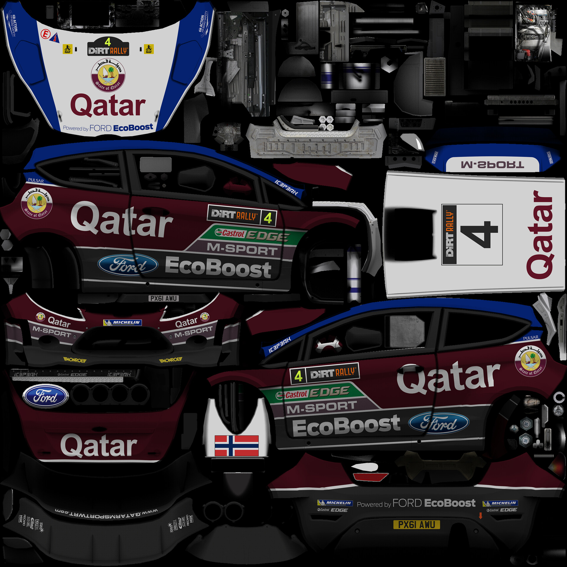 Ugo Degani - Ford Fiesta RS WRC Qatar M-Sport World Rally Team