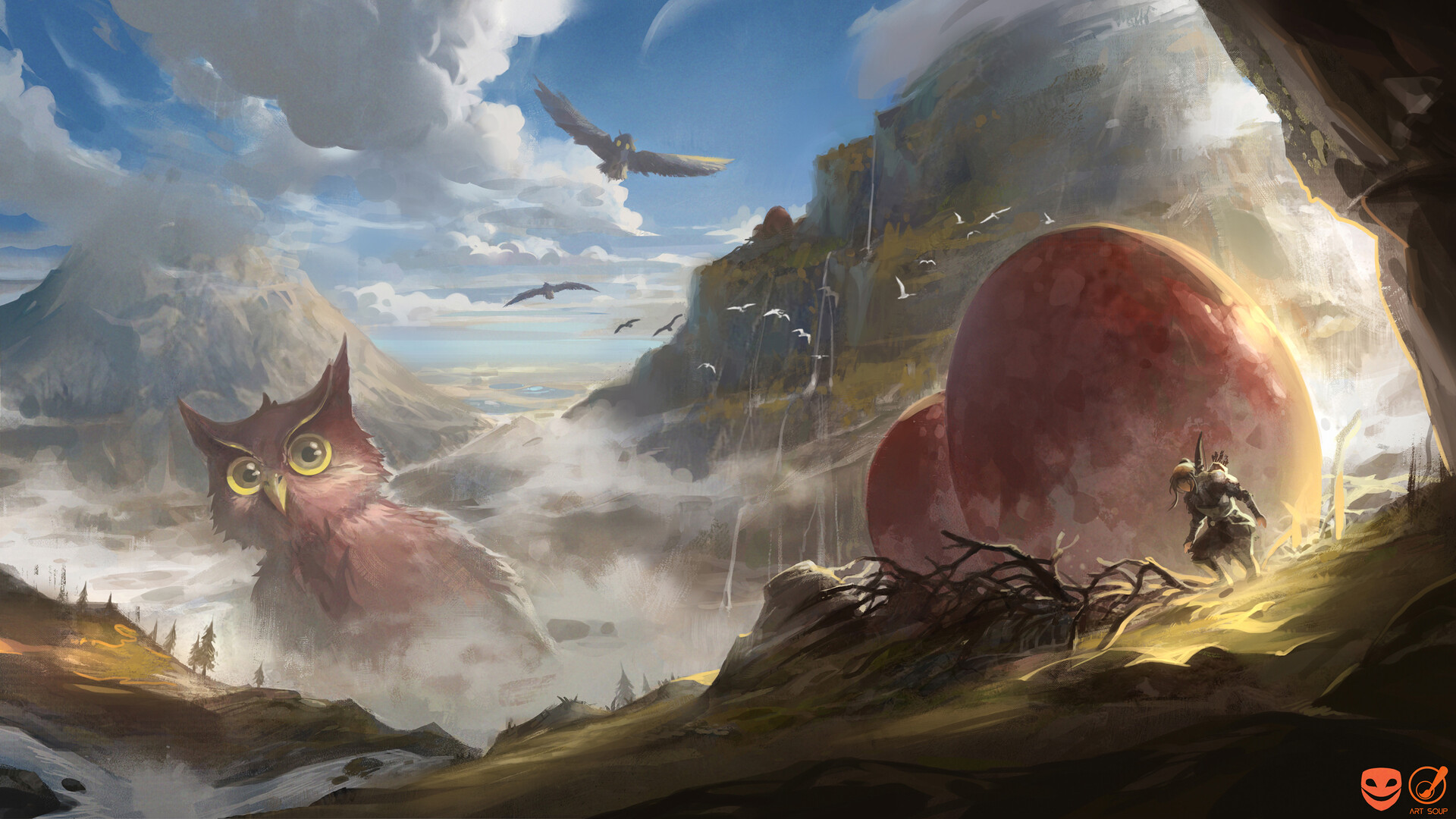 ArtStation - Sneaking through The Owl Mountains