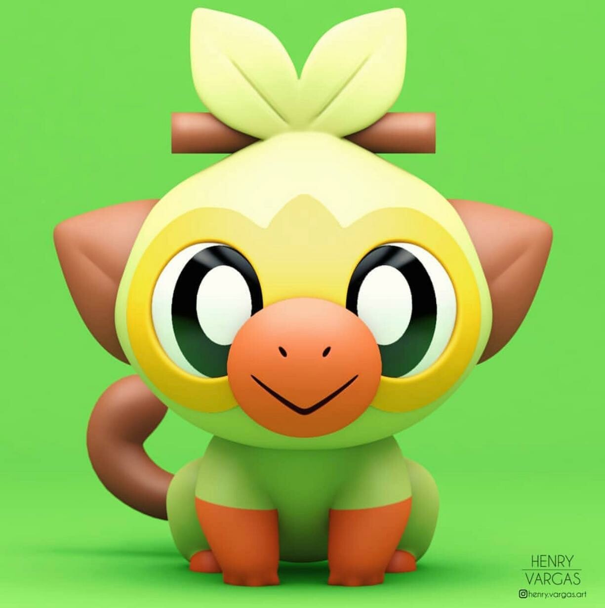 ArtStation - Grookey, Henry Vargas