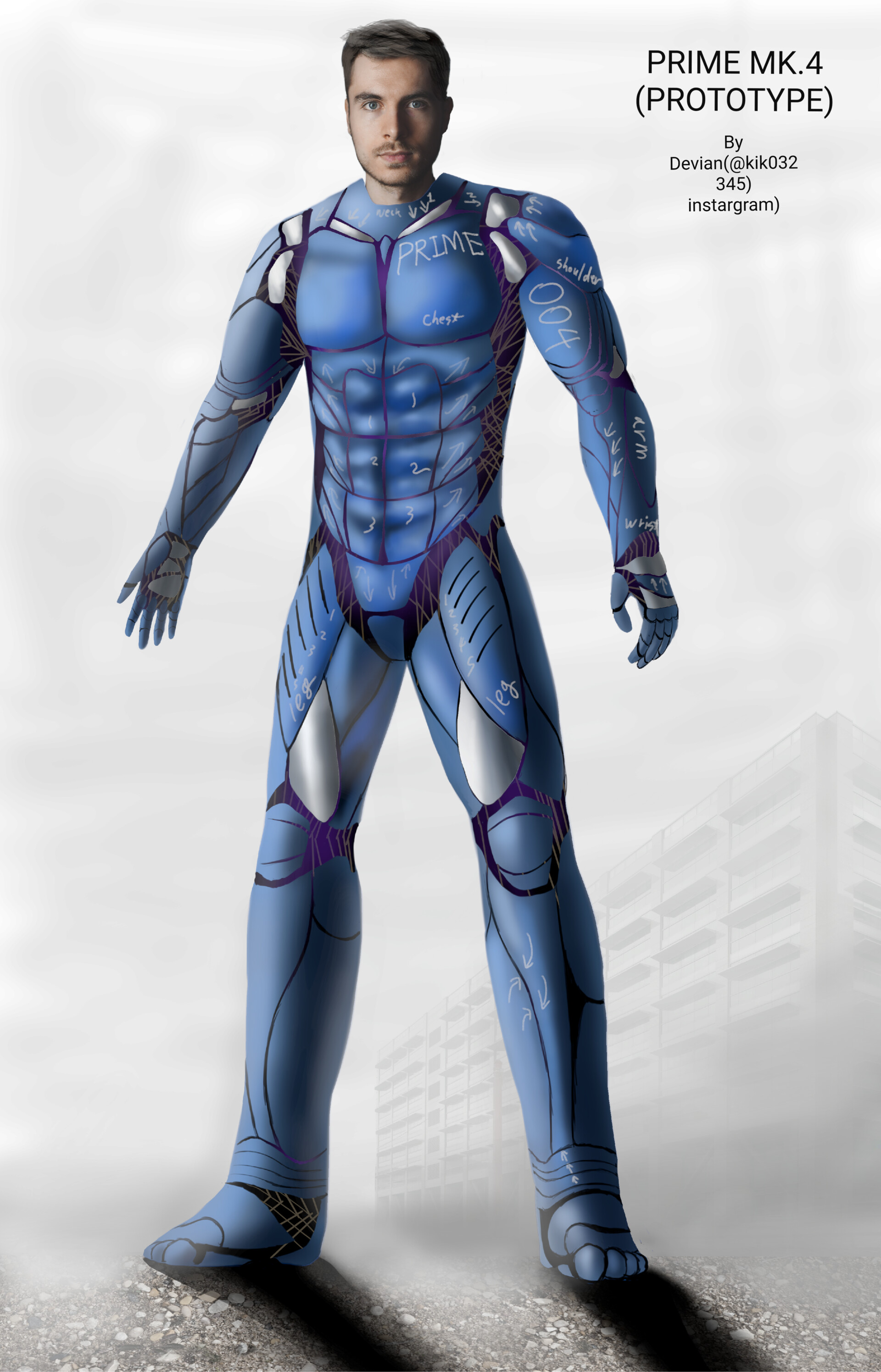 ArtStation - Prime Mk.4 (Prototype) cyborg concept art.