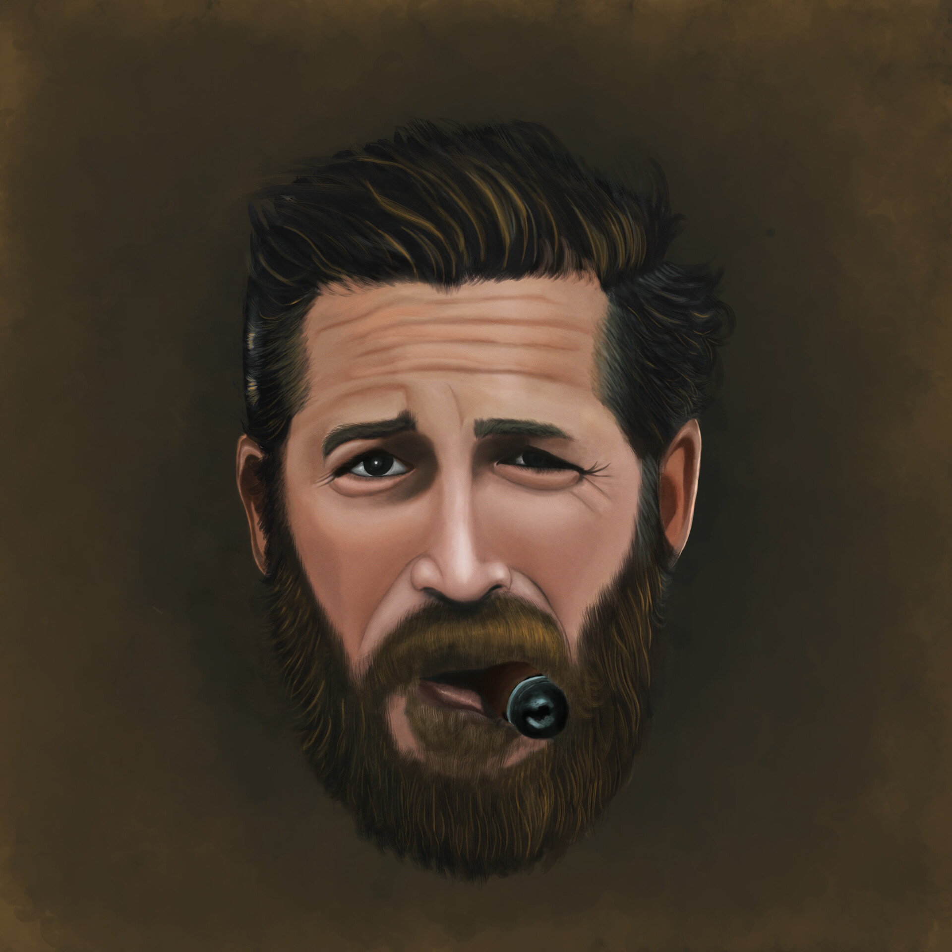ArtStation - Tom Hardy Digital Painting