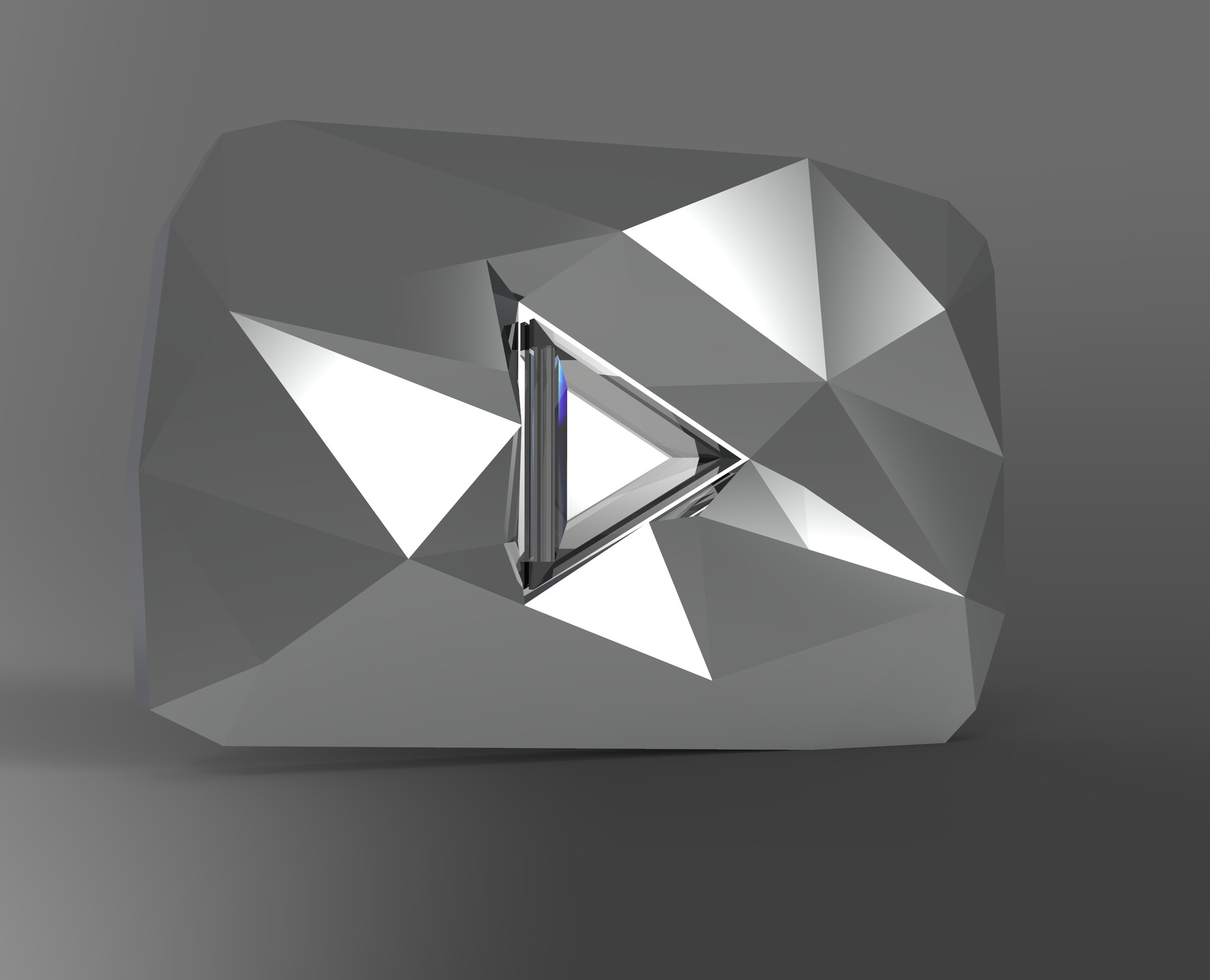 how to draw the diamond play button