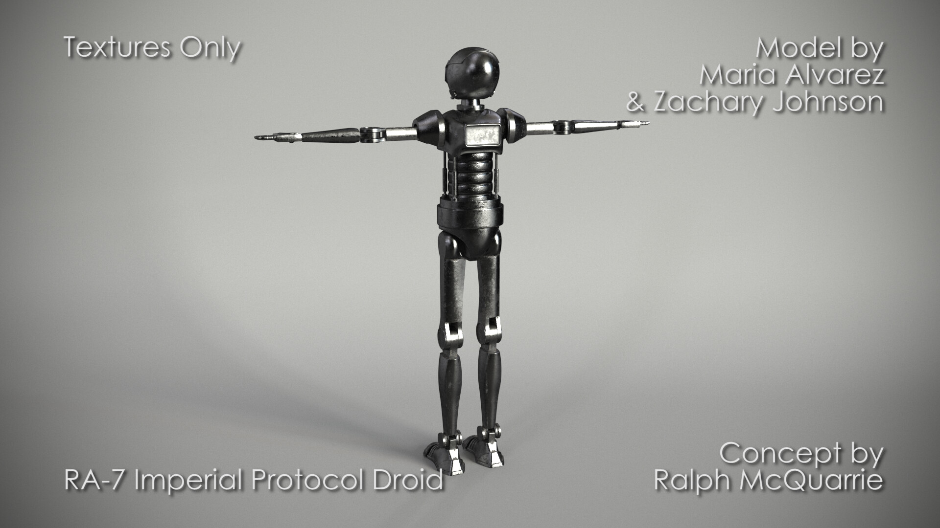 Kollen Wasylean on ArtStation - RA-7 Imperial Protocol Droid Textures ...