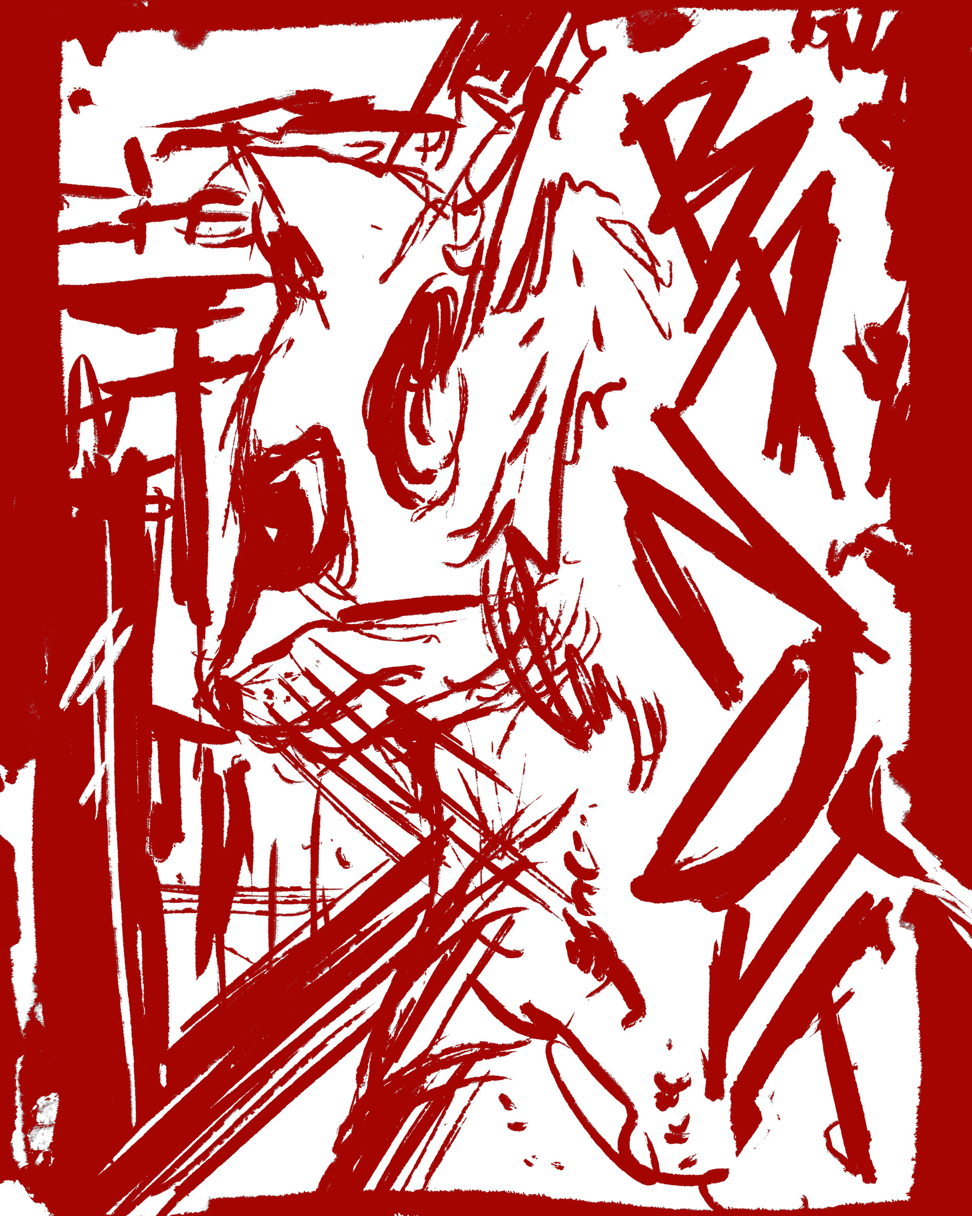 ArtStation - Linoleum Block Design / Punk Bandit