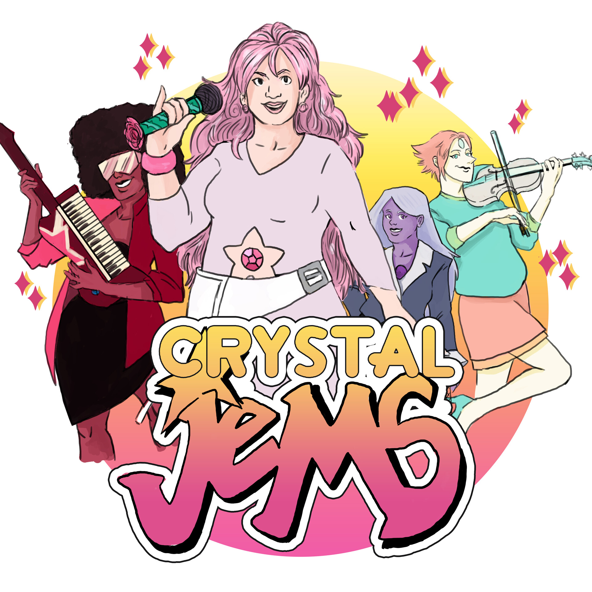 ArtStation - Rose, and The Crystal Jems!