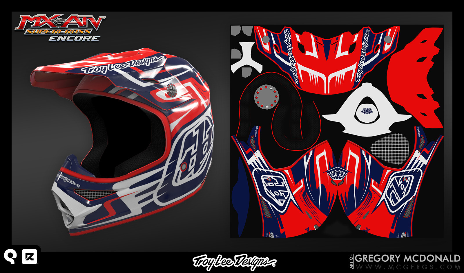 Art of Gregory McDonald - TLD AIR SCRATCH HELMET TEXTURES | MX vs ATV ...