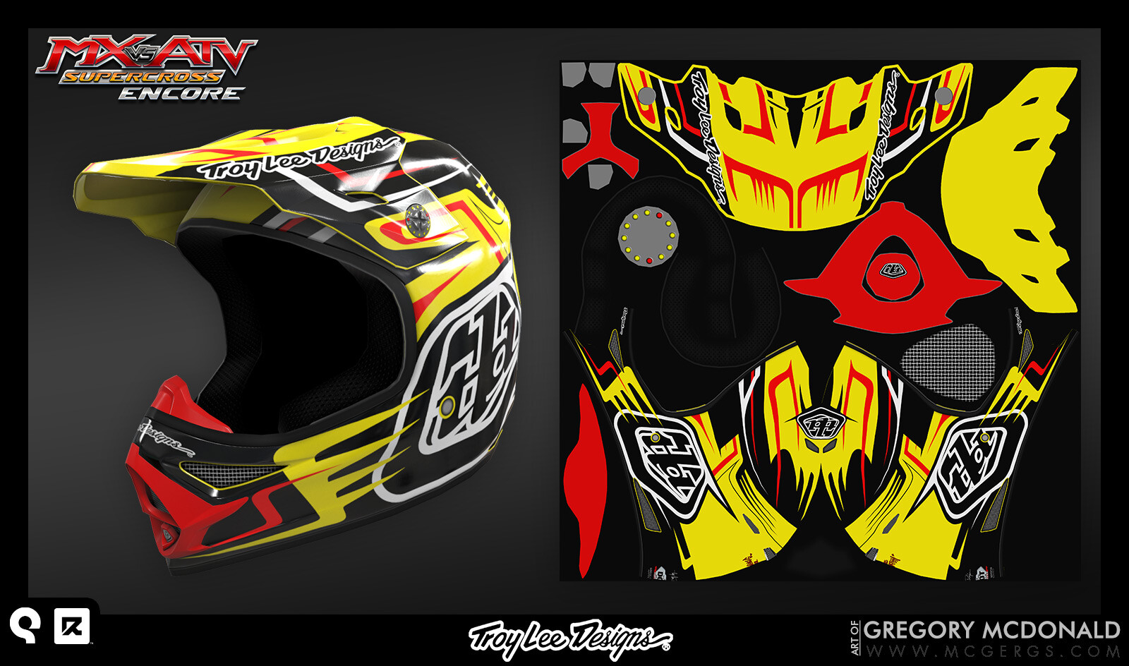 Art of Gregory McDonald - TLD AIR SCRATCH HELMET TEXTURES | MX vs ATV ...