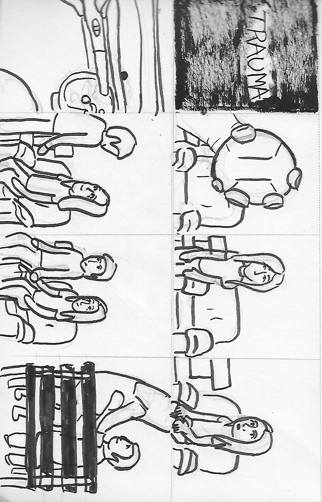 ArtStation - Trauma story board