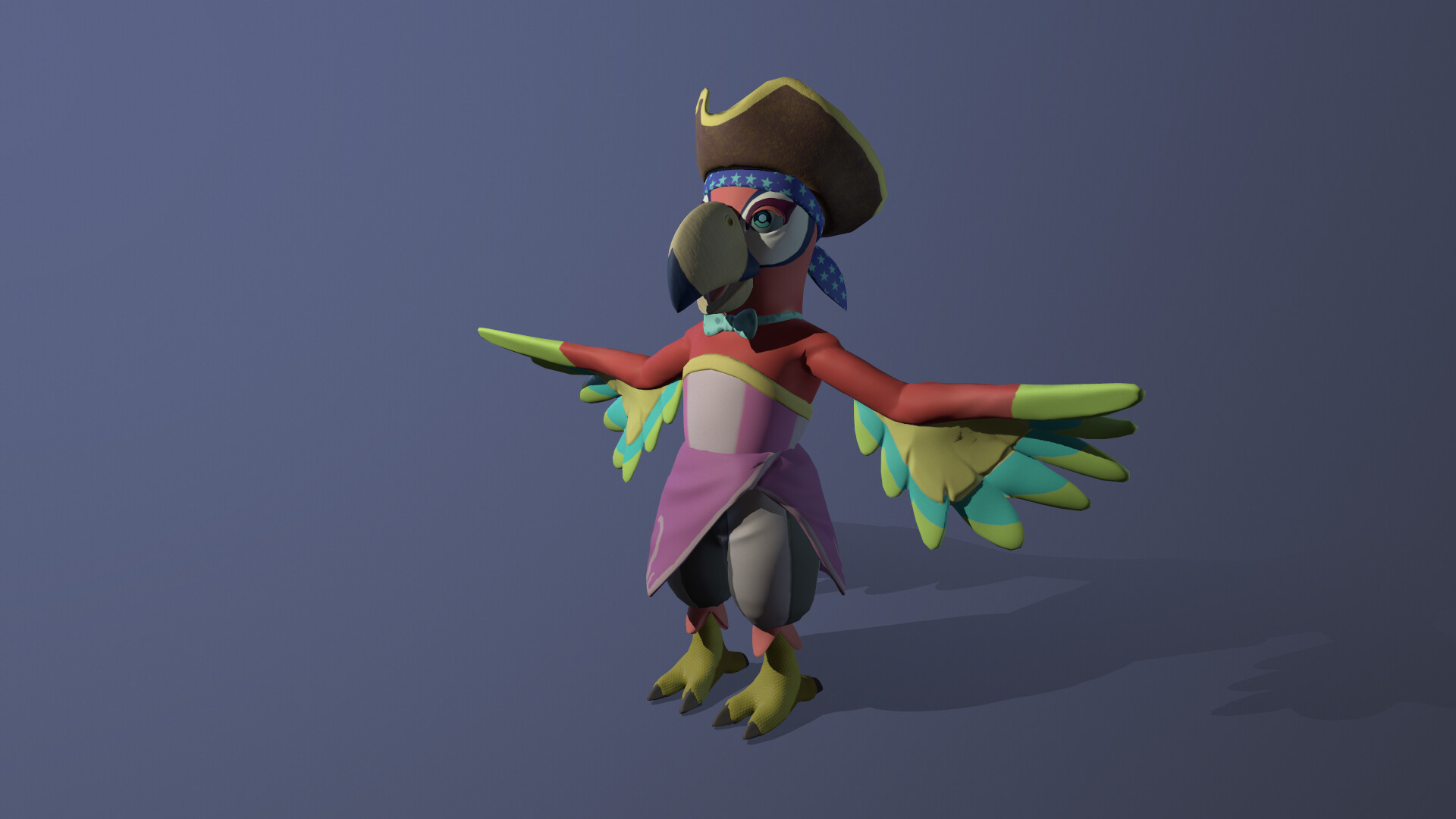 ArtStation - Parrot Pirate