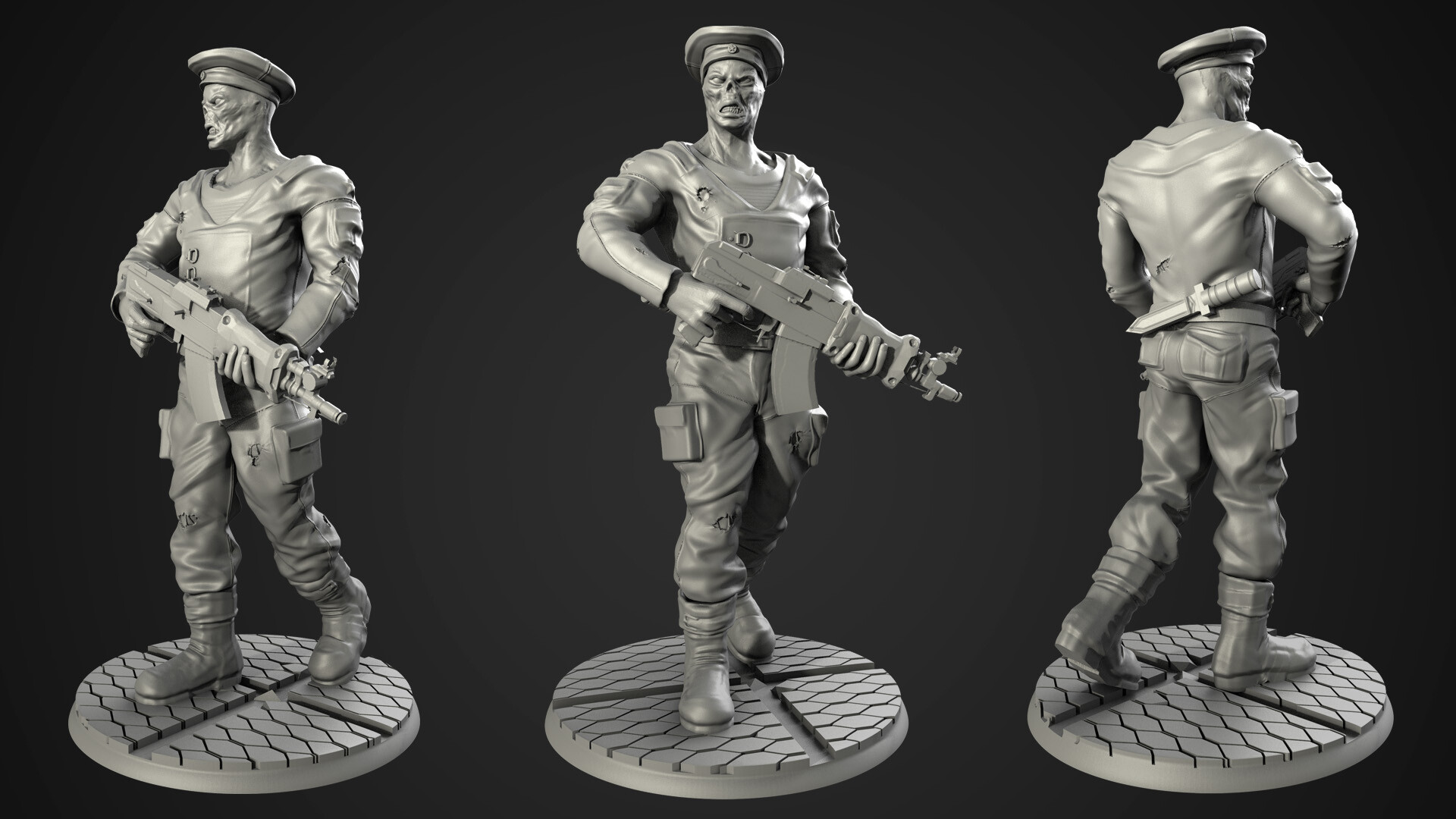 ArtStation - Zao's Crewman - Fallout 4 - Costum Miniature