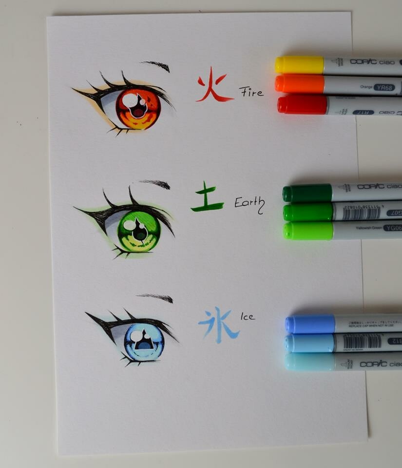 how to draw fire with copic markers