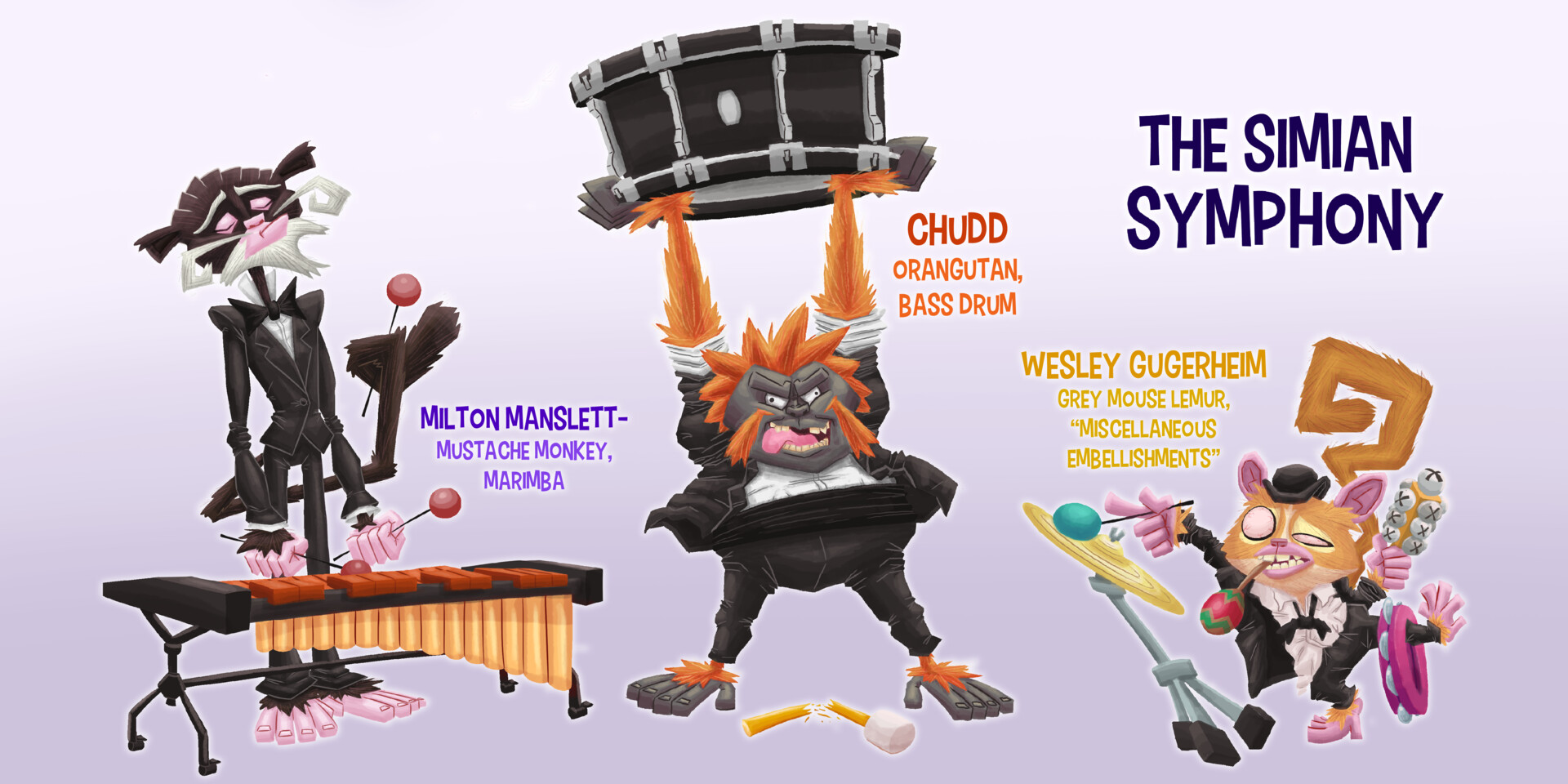 ArtStation - Simian Symphony Character Design