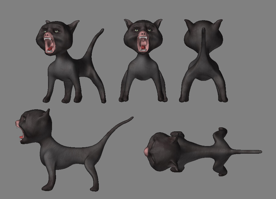 ArtStation - Zbrush Cat