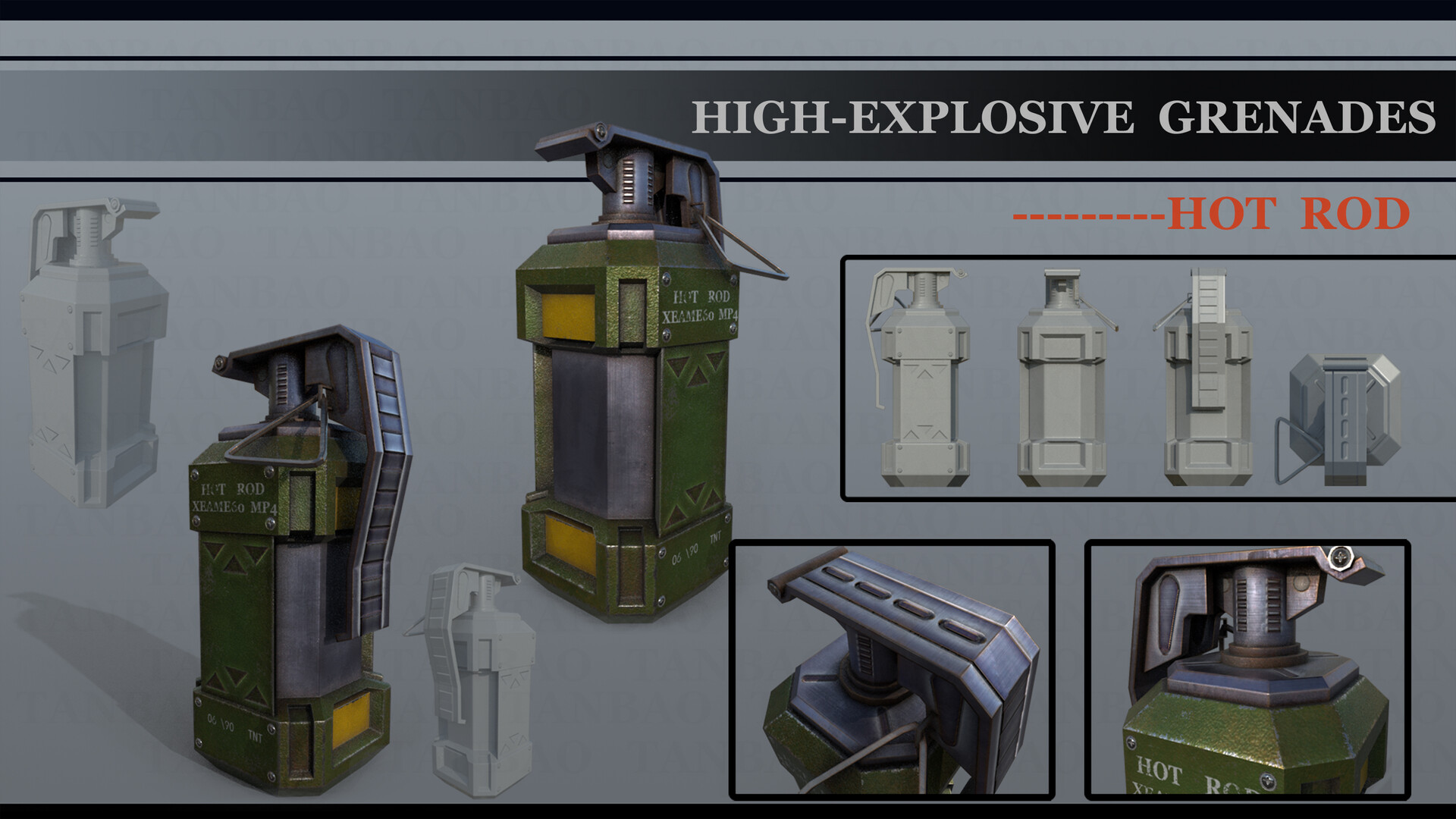 ArtStation - High -explosive Grenades