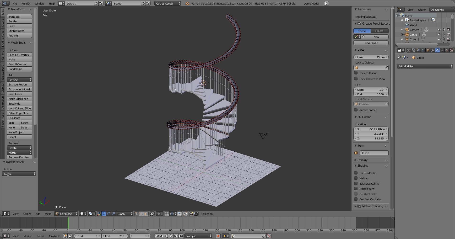 ArtStation - Spiral Stairway