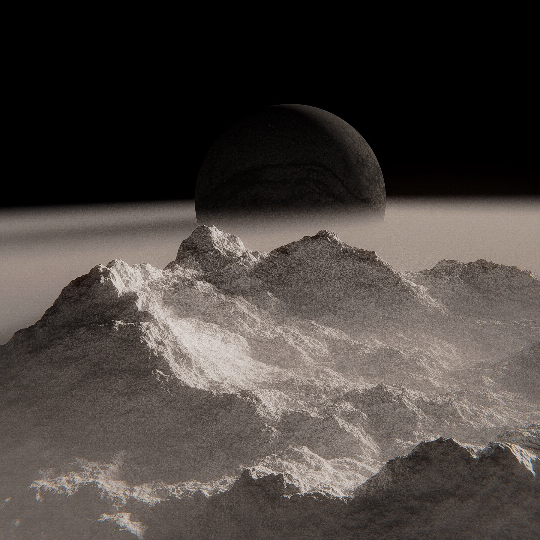 ArtStation - Cold Alien Landscape