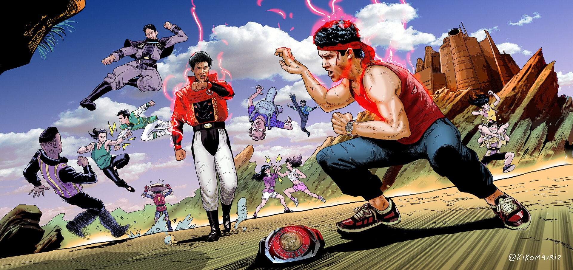 ArtStation - Power Rangers x Zyuranger