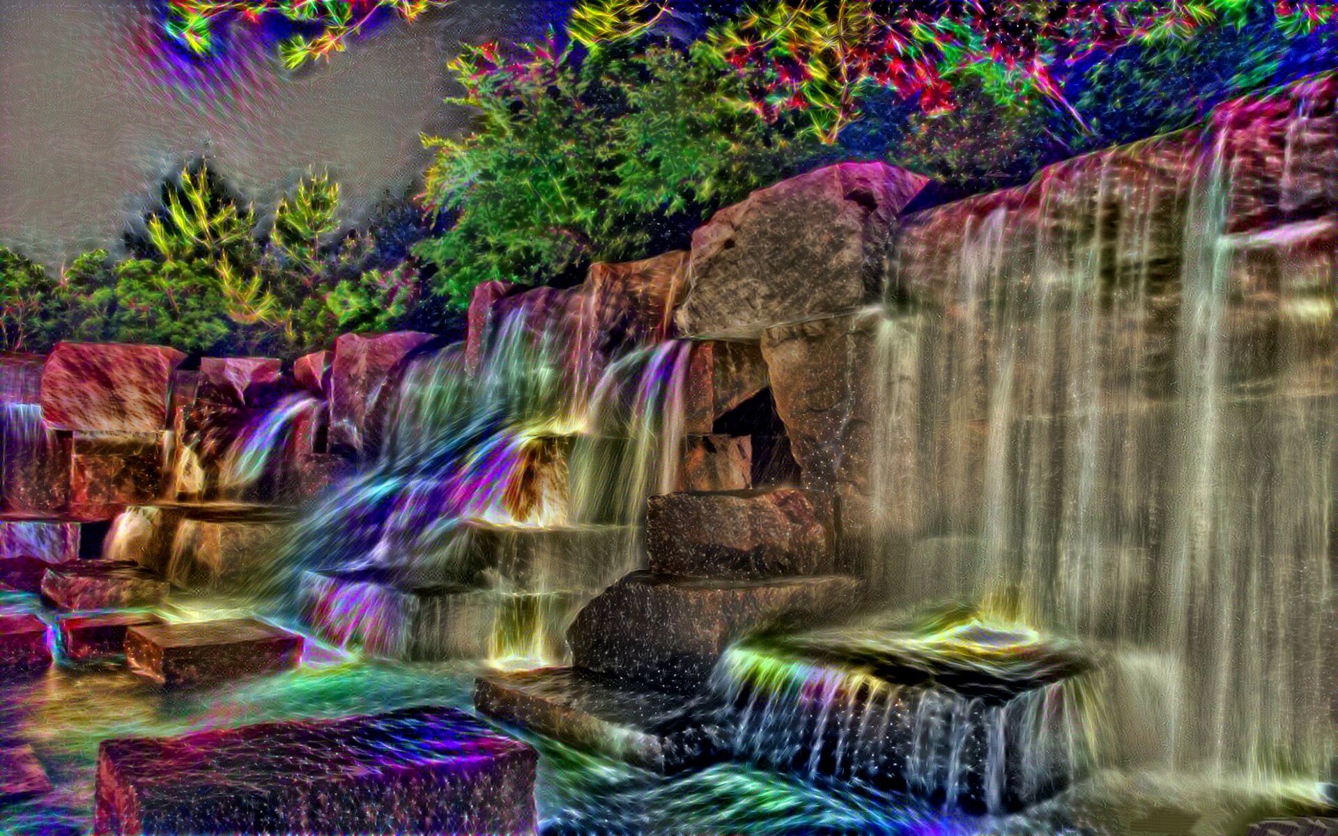 ArtStation - Magic Waterfall