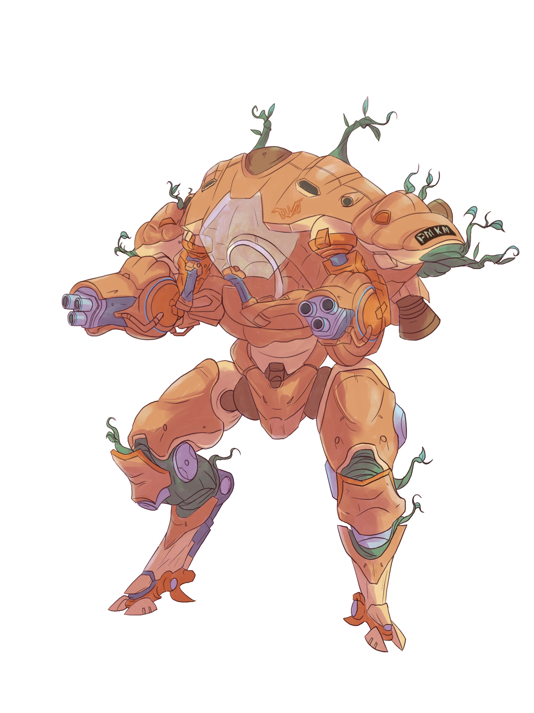 ArtStation - Pumpkin D.va Mecha