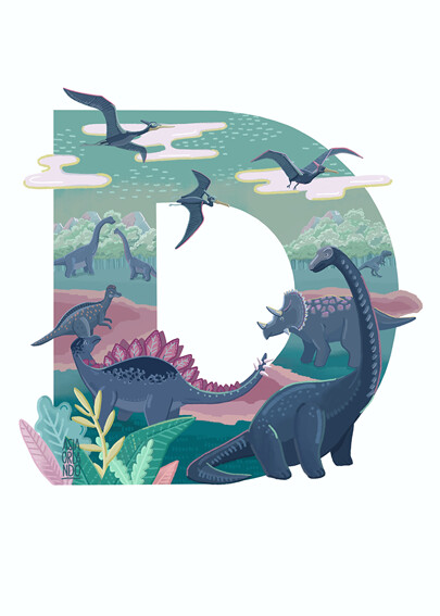 ArtStation - Letter D Alphabet