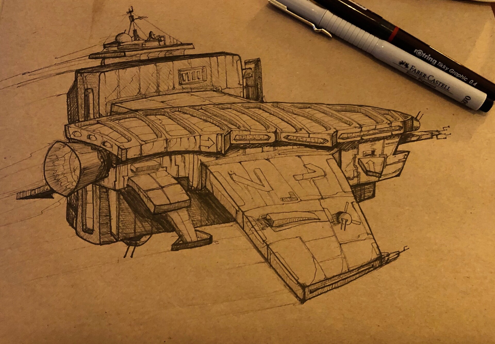 ArtStation - Deep space research ship