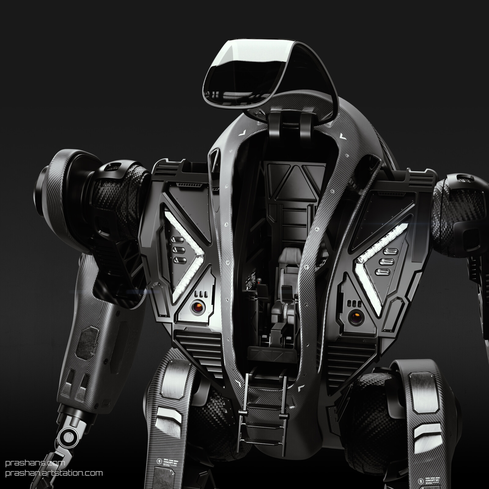 3D artist Prashan Subasinghe - Mech & Cockpit Design