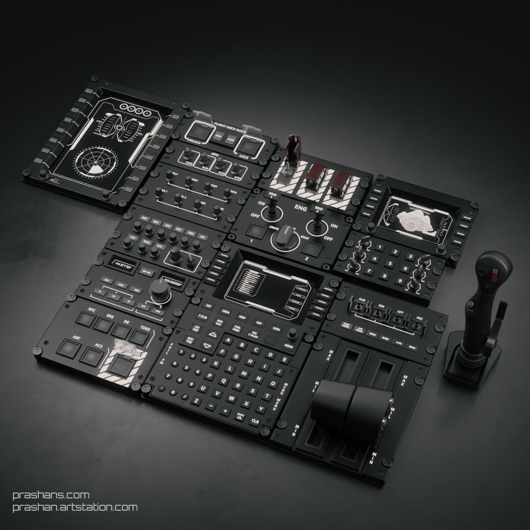 3D artist Prashan Subasinghe - Mech & Cockpit Design