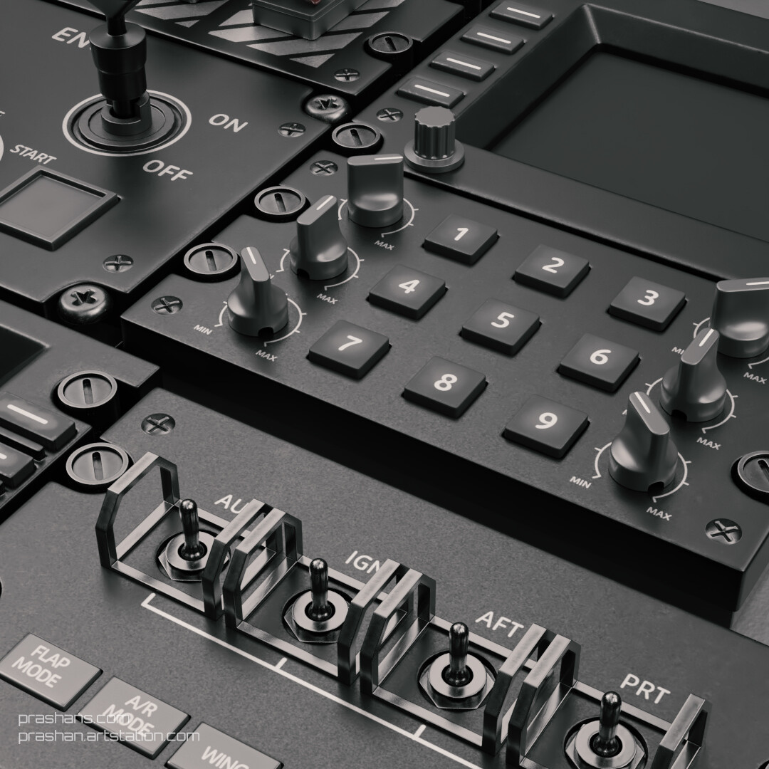 3D artist Prashan Subasinghe - Mech & Cockpit Design