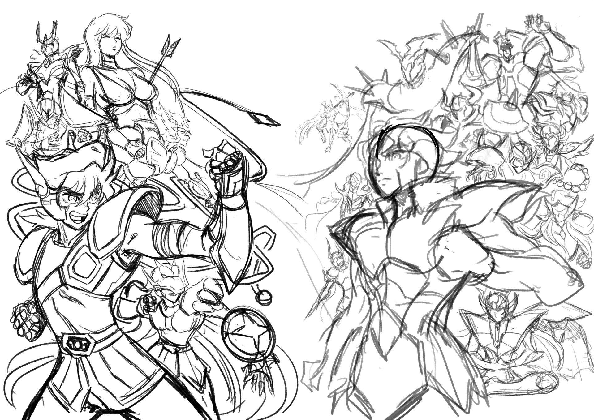 saint seiya coloring