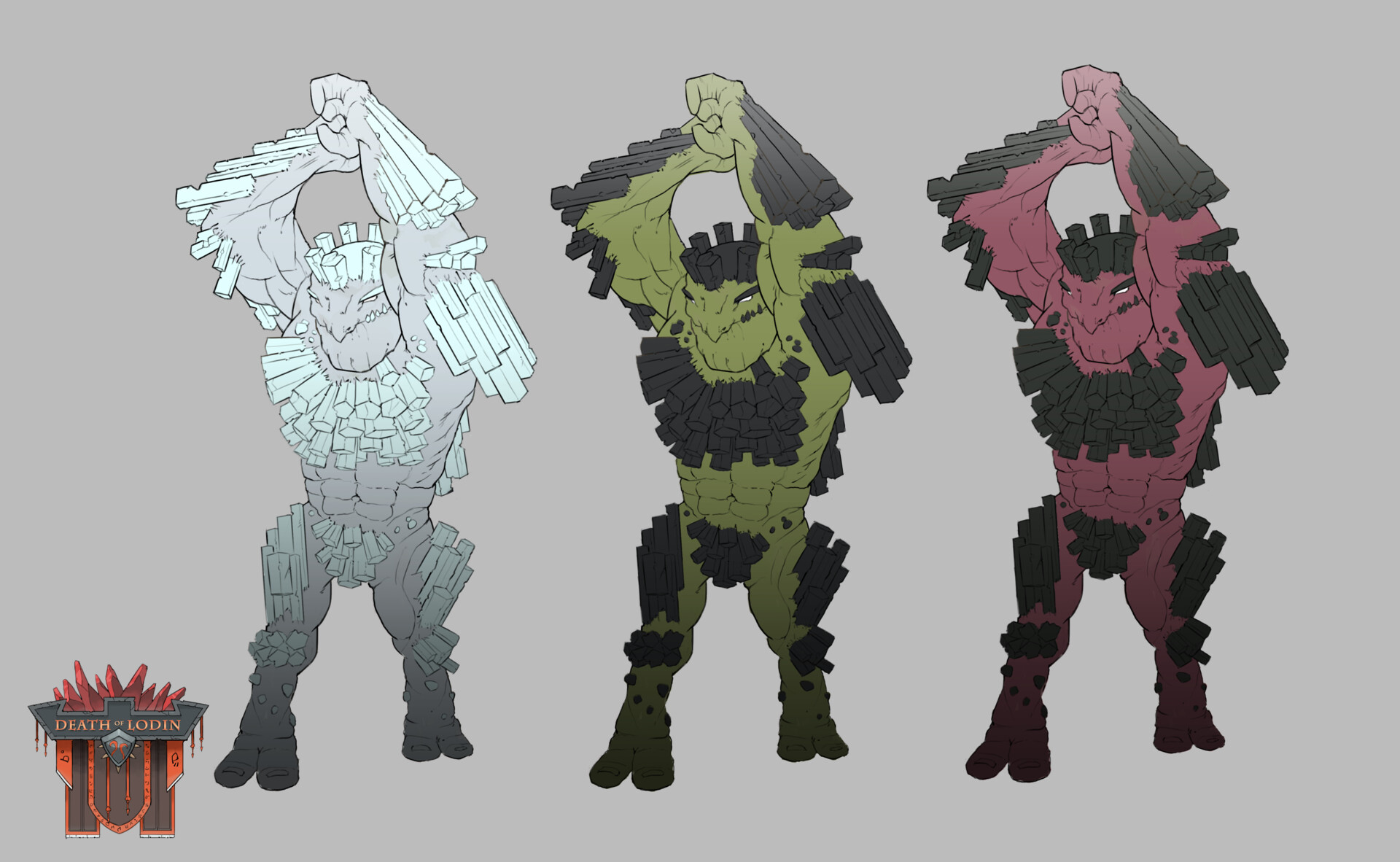 ArtStation - Basalt Golem Iteration Sheet
