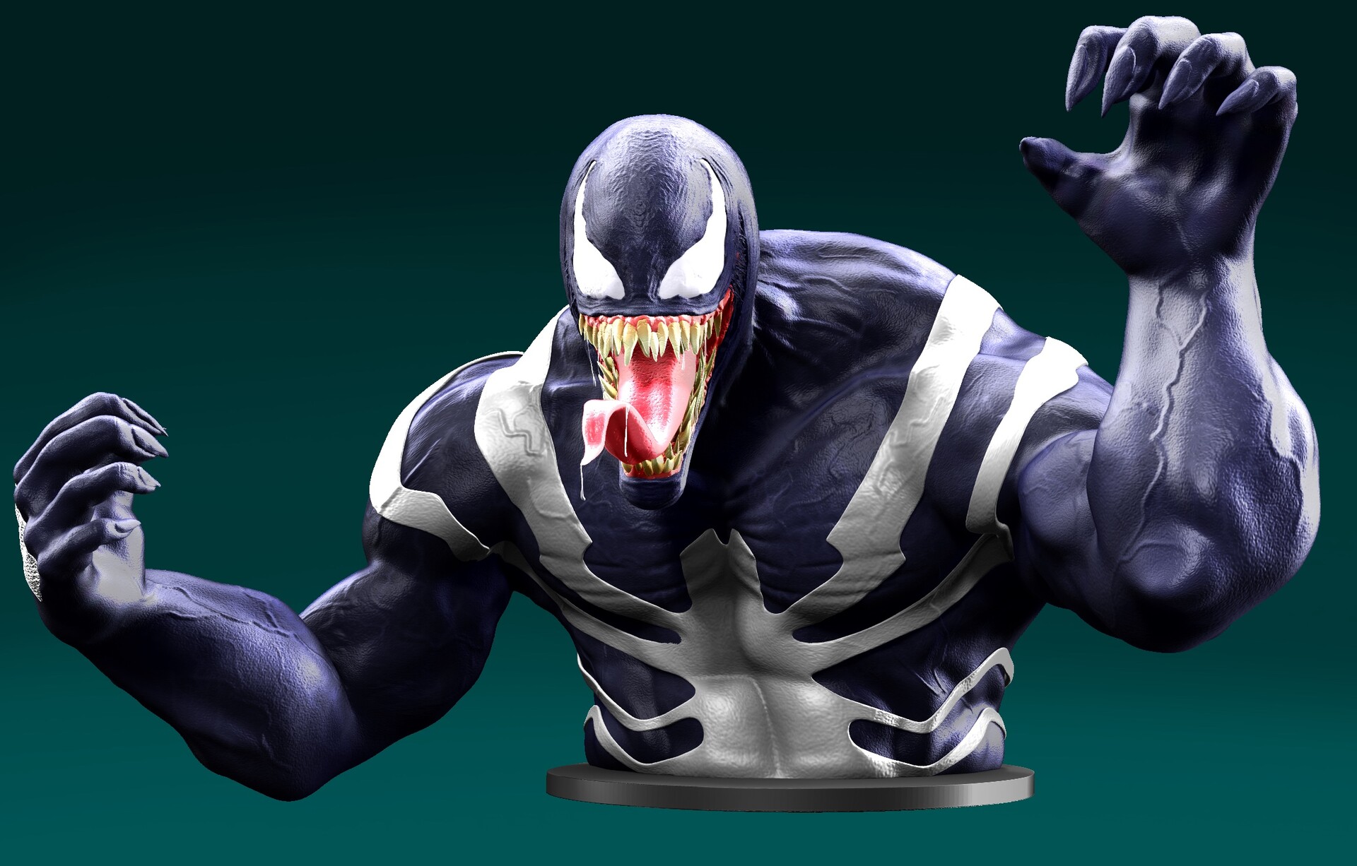 ArtStation - Venom 3d Sculpt Render