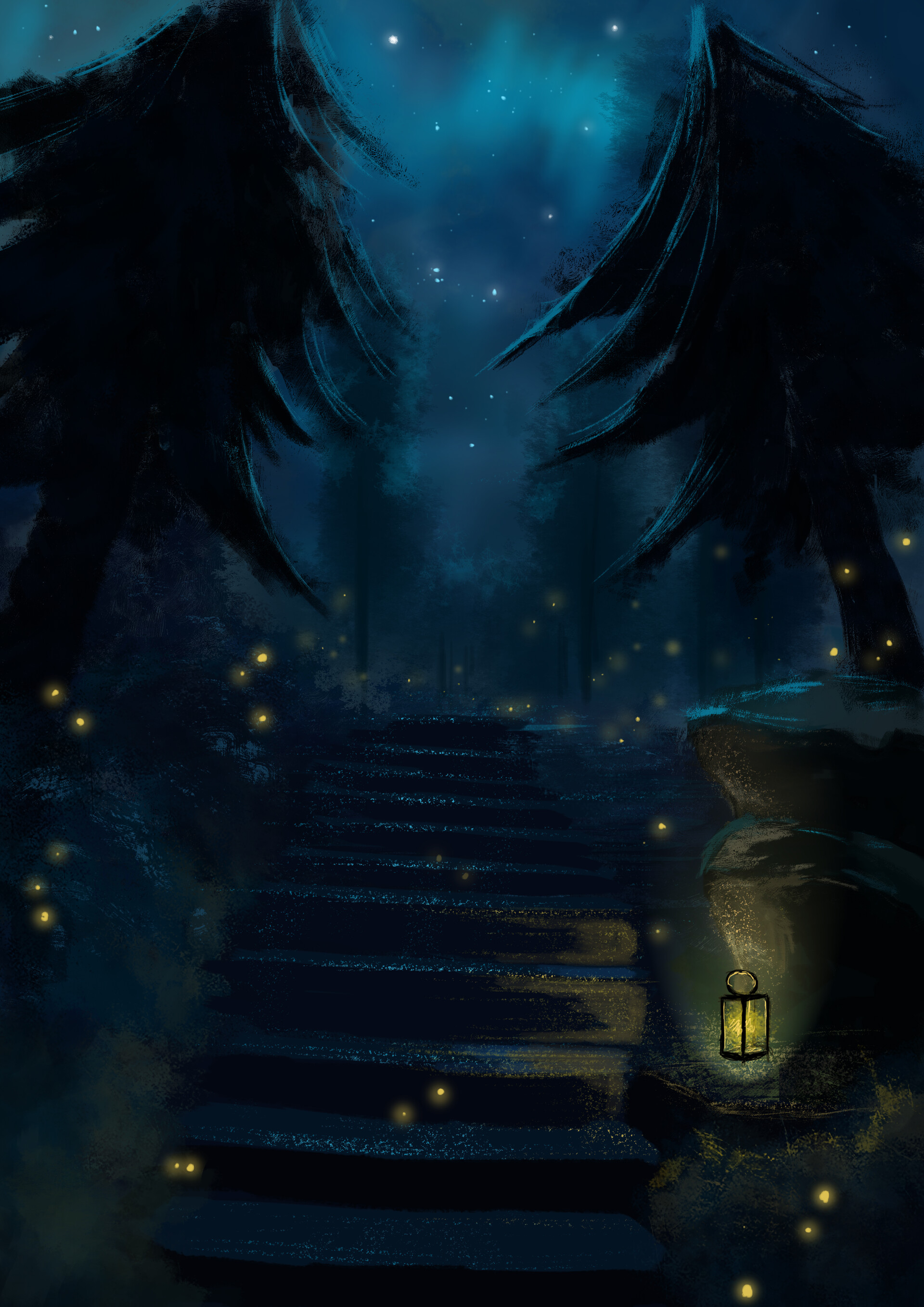 ArtStation - Firefly Forest